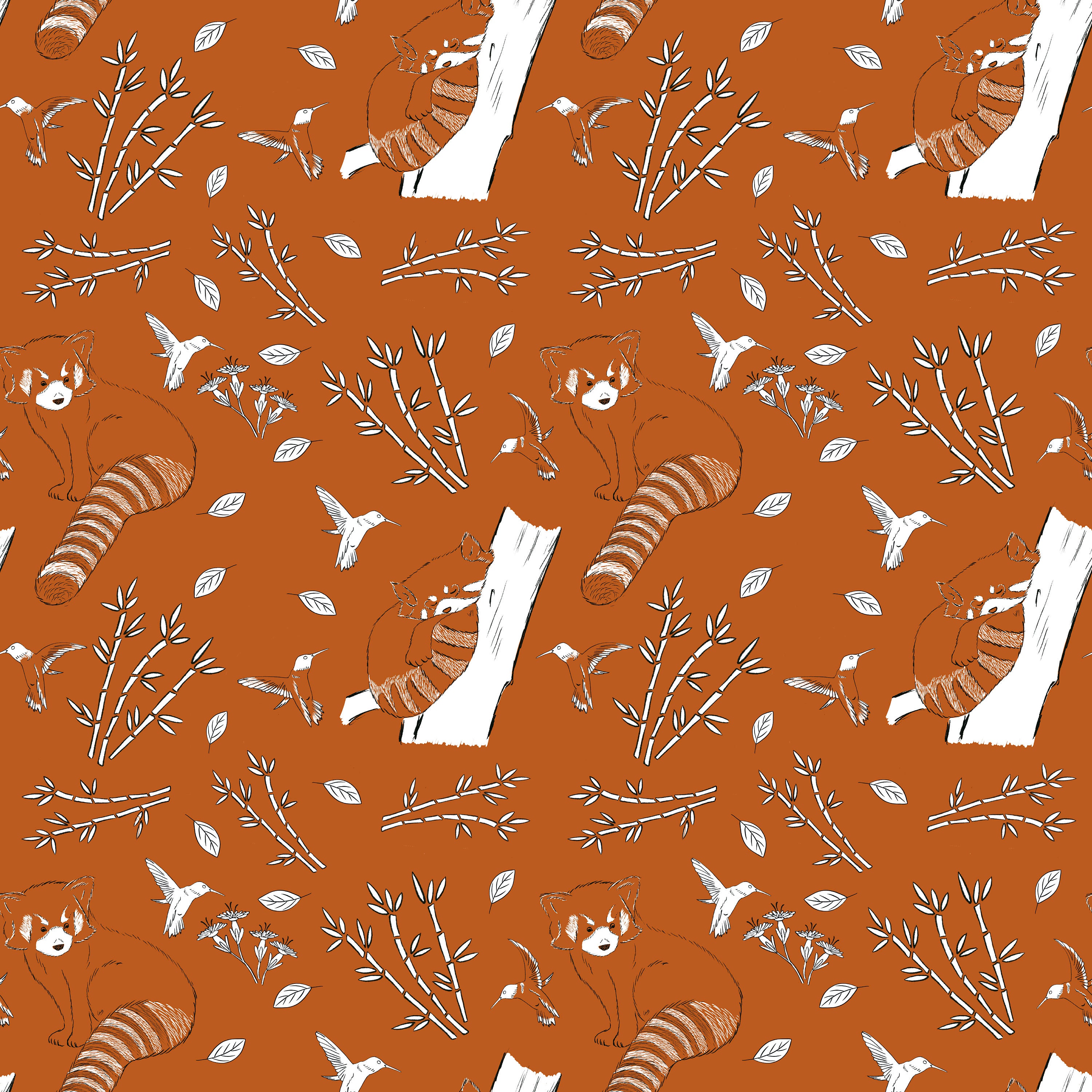 Printable Cards - Red Pandas - Original Artwork With the Option to ...