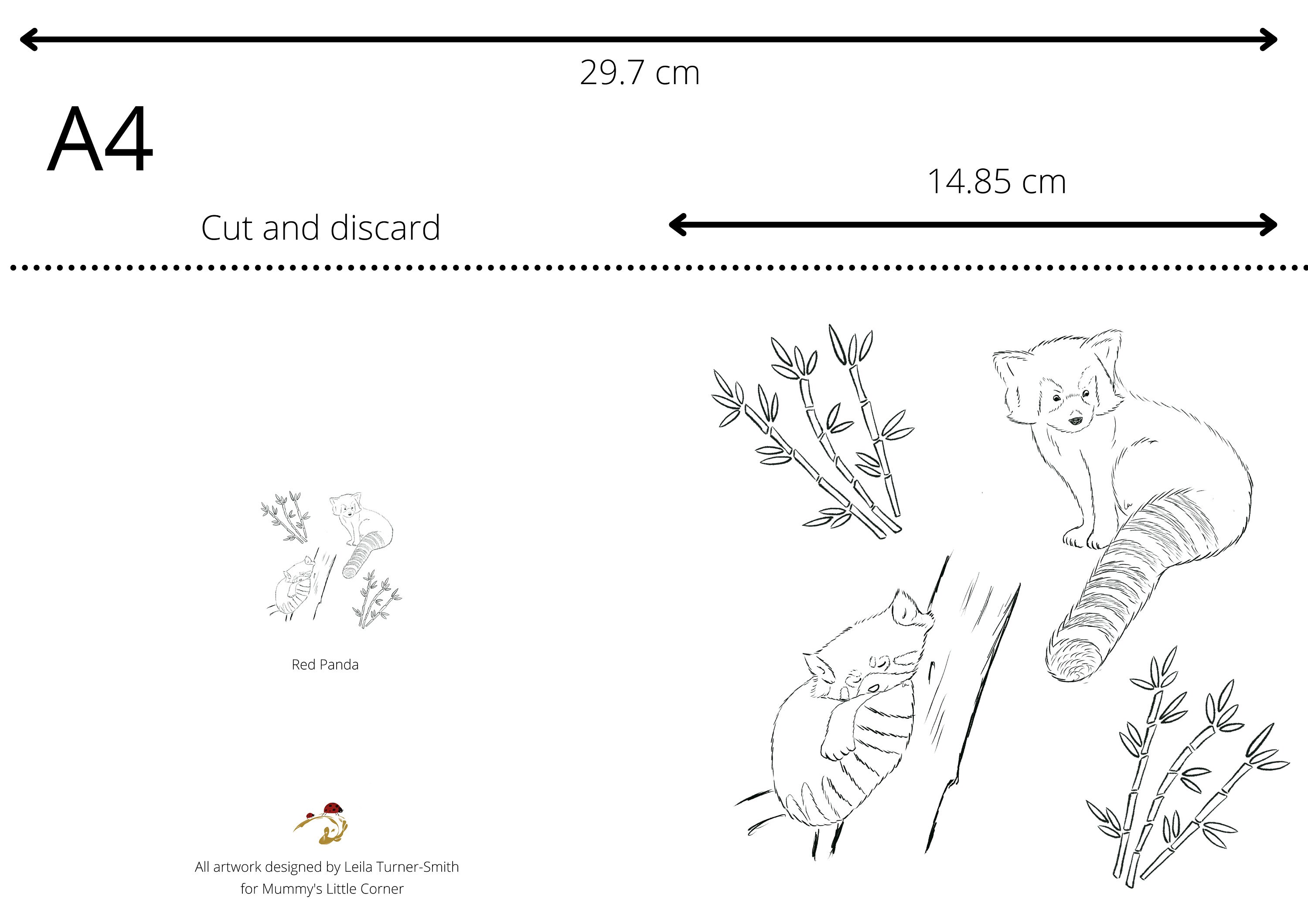 Printable Cards - Red Pandas - Original Artwork With the Option to ...