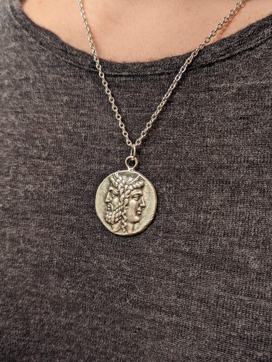 Ancient Greek Janus Myth Tenedos Island Coin 24K Gold and | Etsy