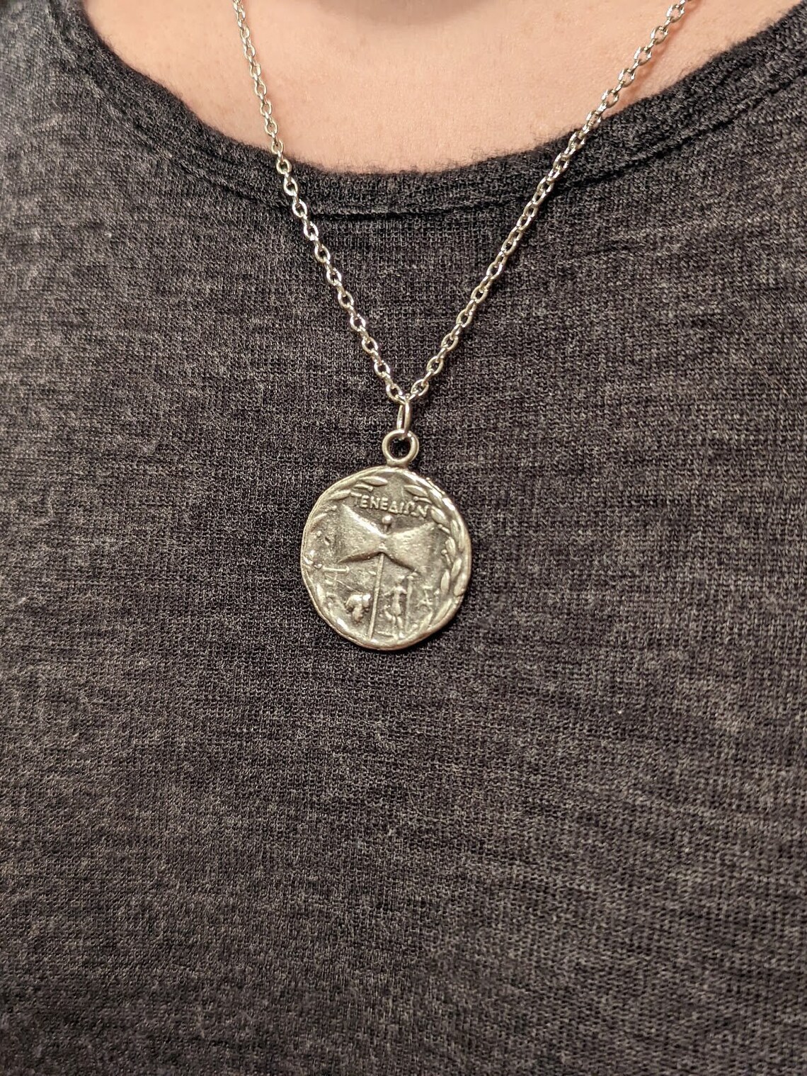 Ancient Greek Janus Myth Tenedos Island Coin 24K Gold and | Etsy