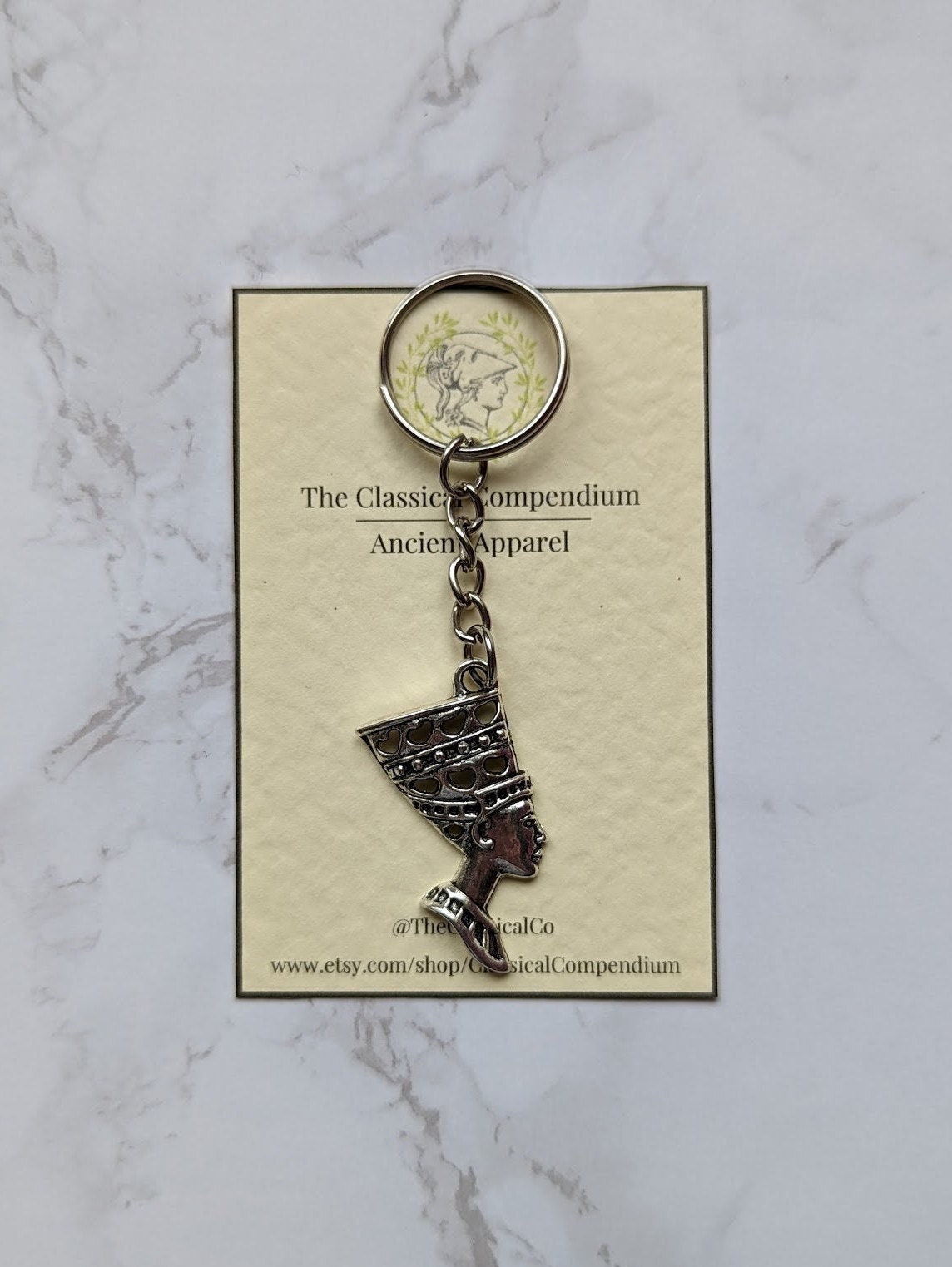 Queen Nefertiti Keychain Egyptology and Archaeology Ancient Egyptian ...