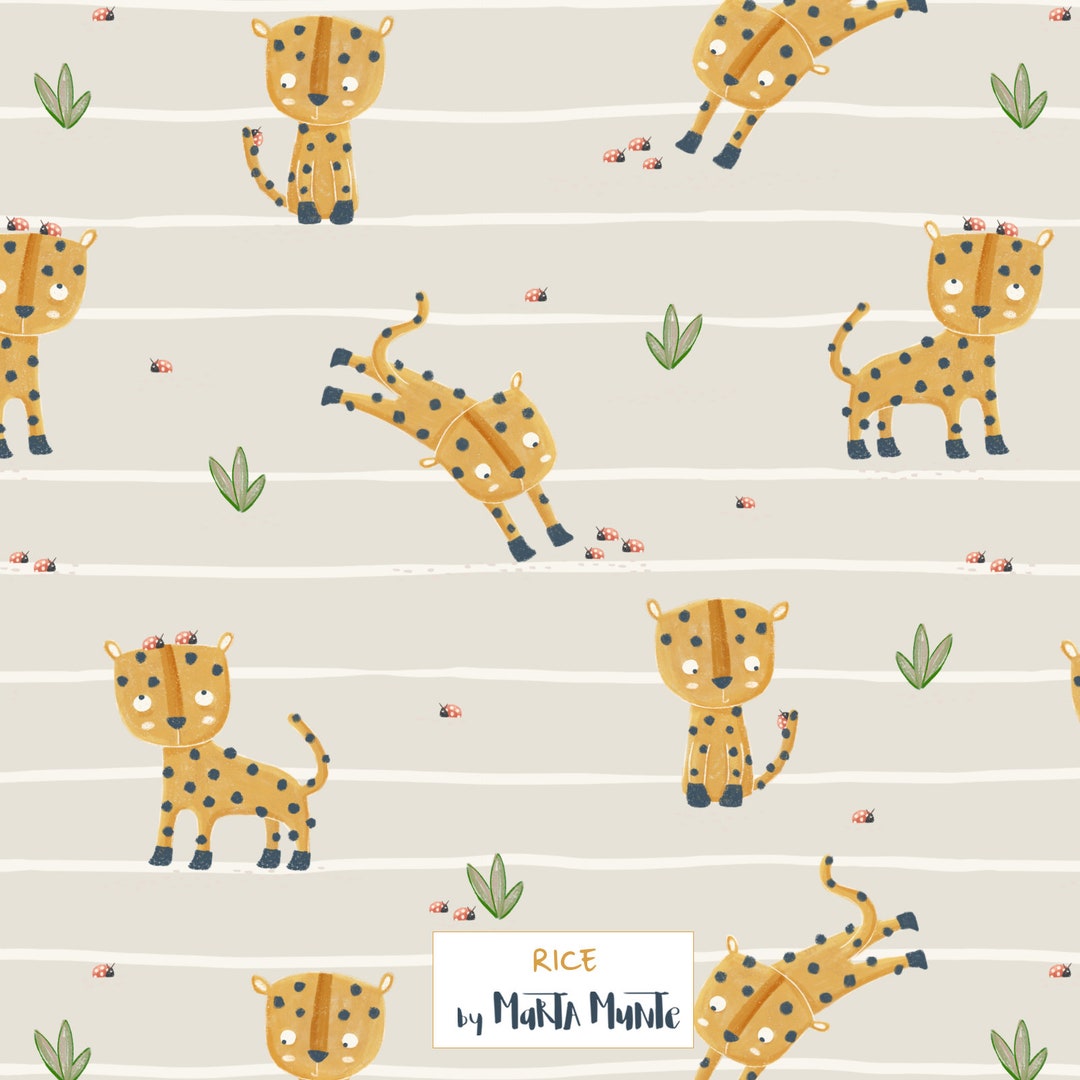 8 Exclusive Leopard and Ladybug Seamless Repeat Pattern, Commercial ...