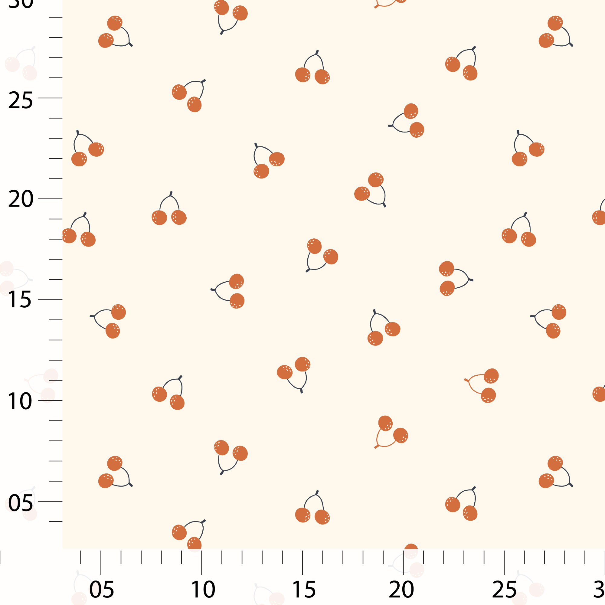 Cherries Seamless Repeat Pattern for Fabric, Commercial License for ...