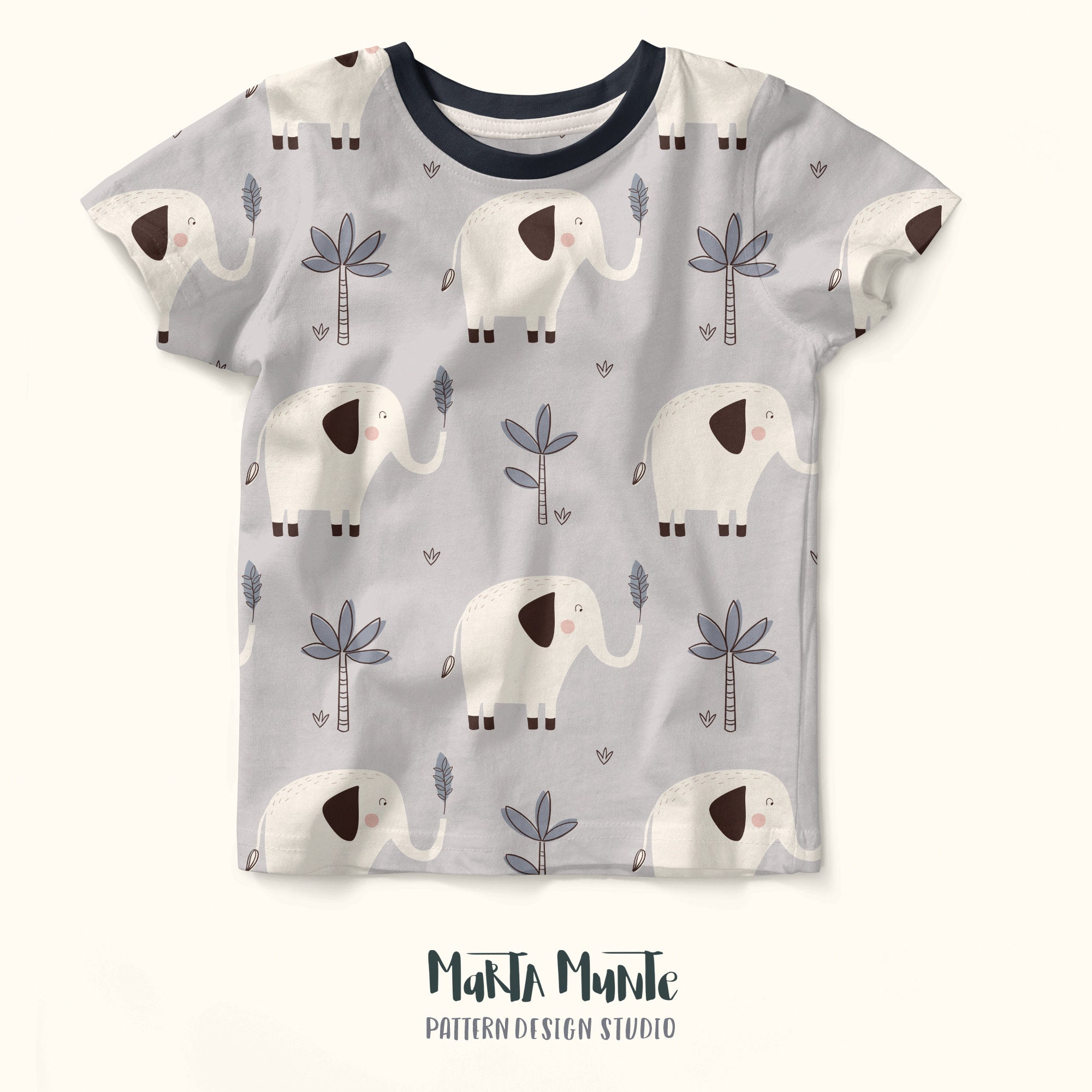 Exclusive Elephant Fabric Pattern, Seamless Pattern for Commercial Use ...