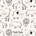 2 Savannah Animals Seamless Pattern for Commercial Use, Children ...