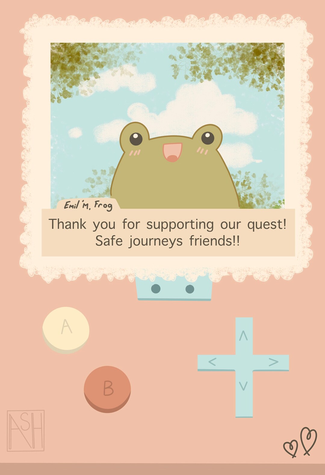 Gameboy Frog Art Print - Etsy