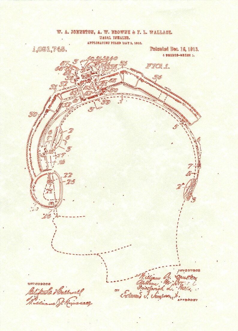 Anesthesia Vintage Patent Drawing - Etsy