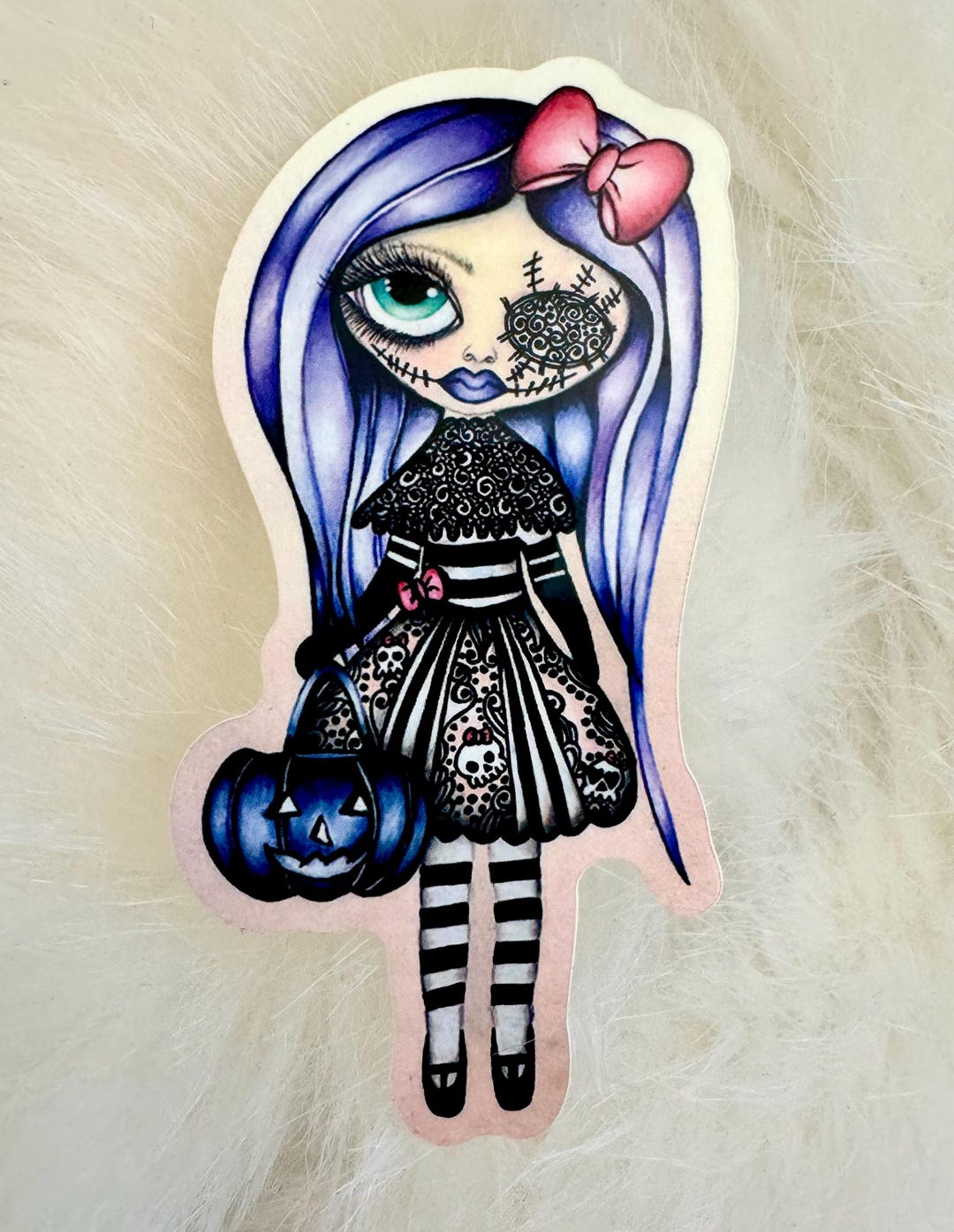 Trixy in Gothic Costume (sticker) | Vinyl, High Quality Print |art ...