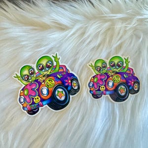 Zoomer and Zorbit Sticker (lisa Frank Inspired)|vinyl, High Quality ...