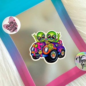 Zoomer and Zorbit Sticker (lisa Frank Inspired)|vinyl, High Quality ...