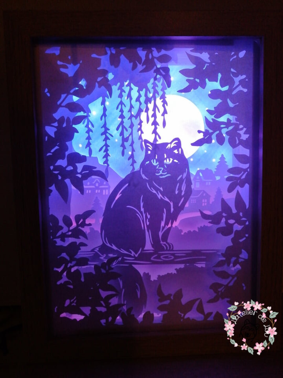 LIGHTBOX CAT 3D - Etsy