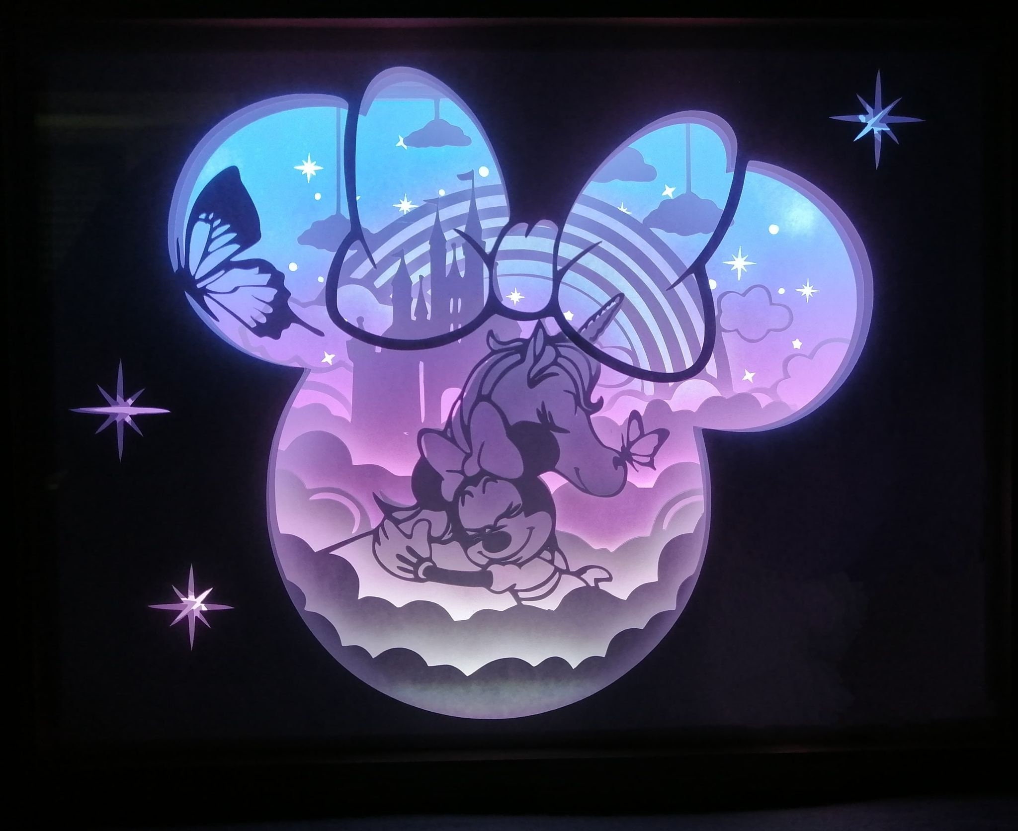 LIGHTBOX MINNIE LICORNE - Etsy France