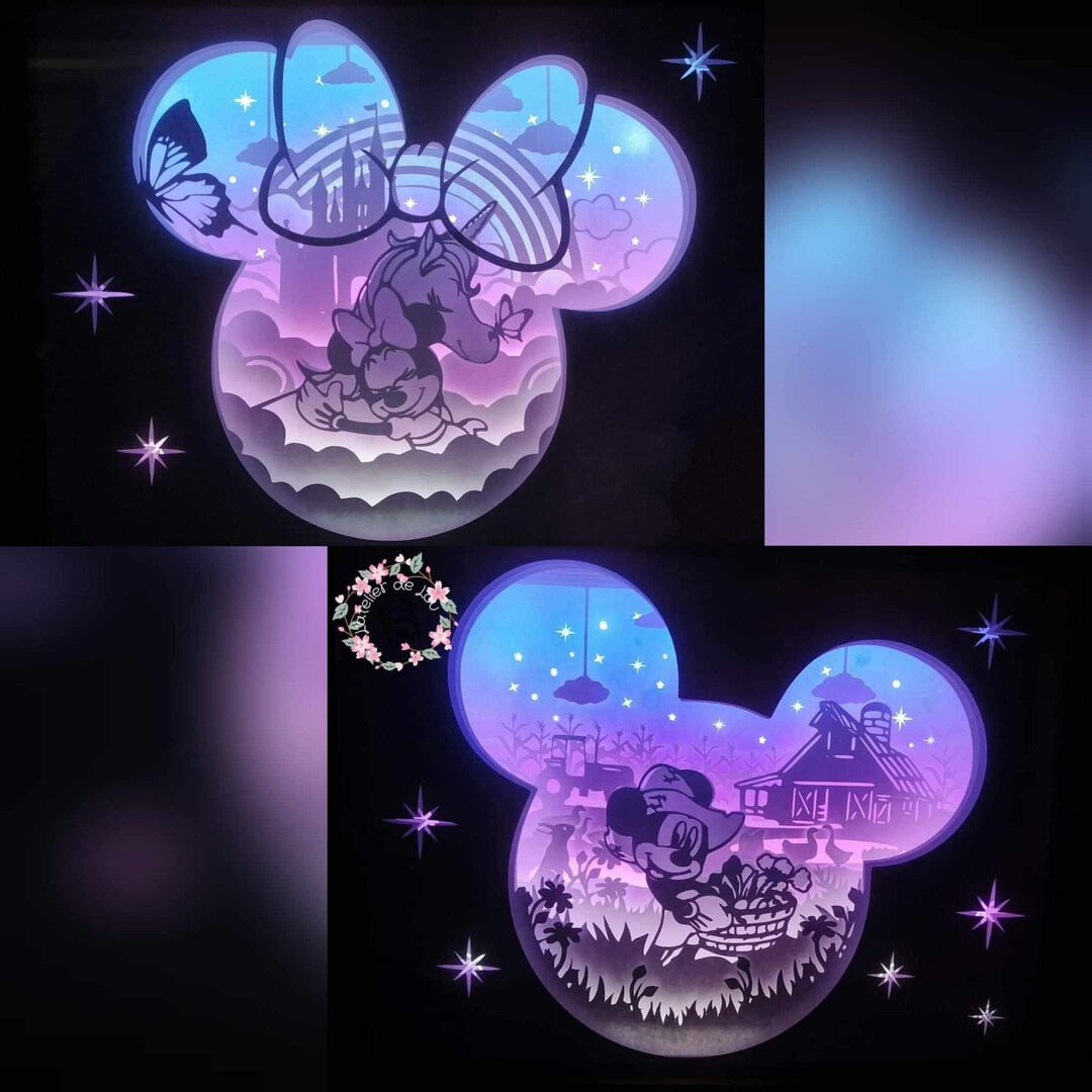 LIGHTBOX MINNIE MICKEY - Etsy