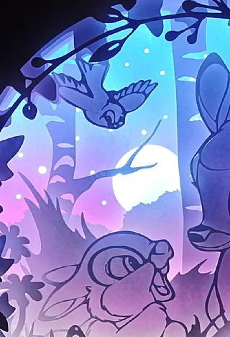 LIGHTBOX BAMBI PANPAN - Etsy France