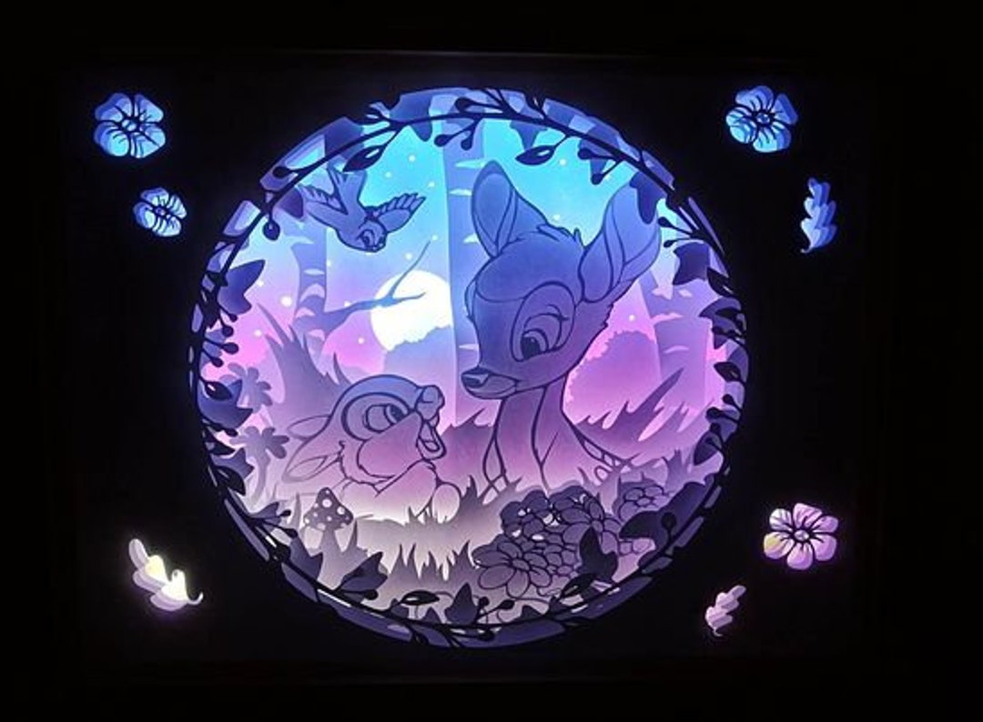 LIGHTBOX BAMBI PANPAN - Etsy France