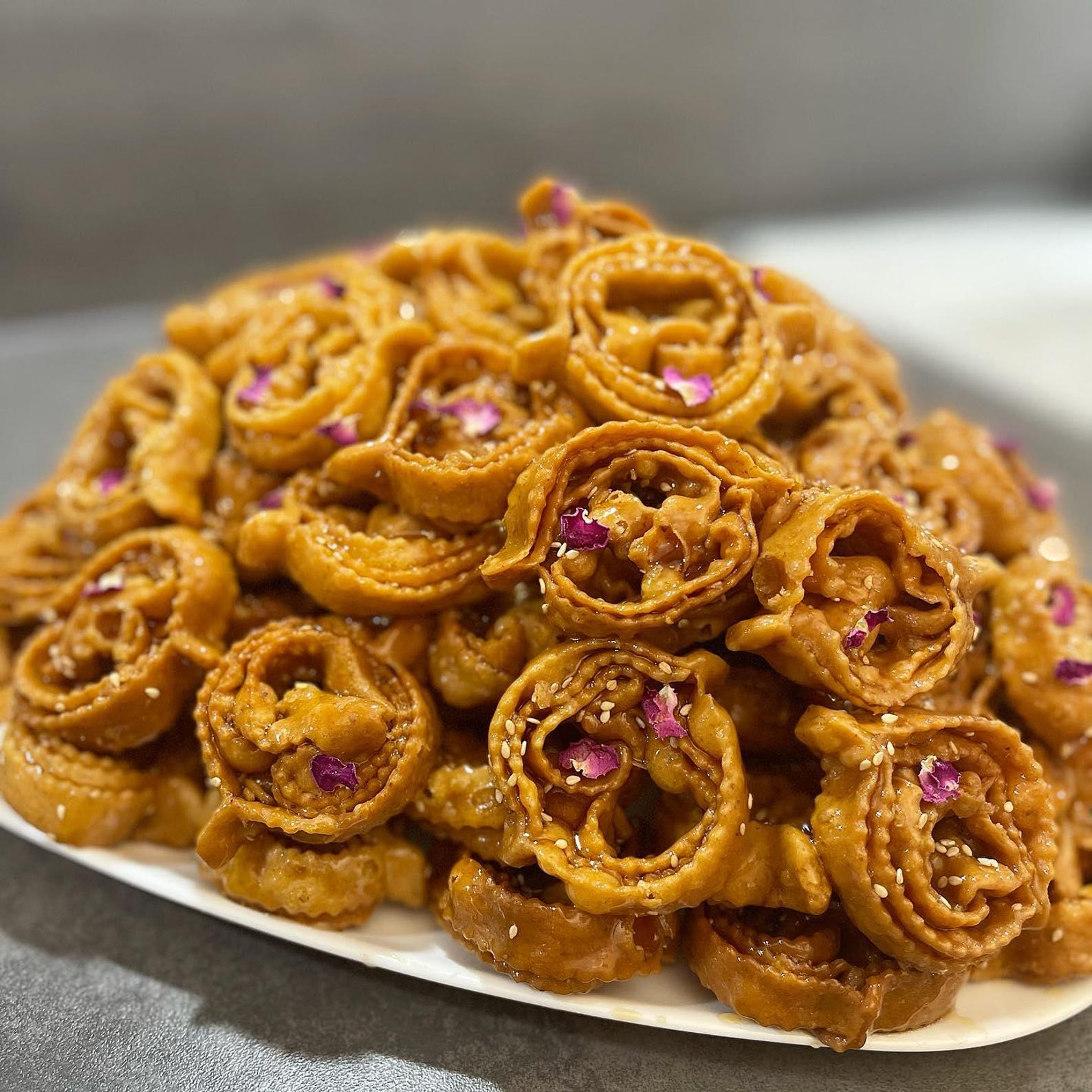 Chbakia - Authentic Handmade Moroccan Pastry, Perfect for Tea Parties ...