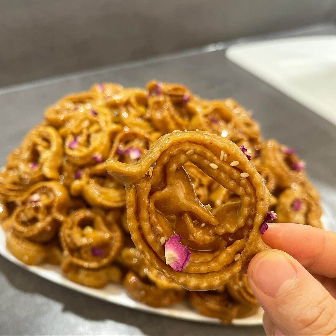 Chbakia - Authentic Handmade Moroccan Pastry, Perfect for Tea Parties ...