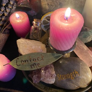 Contact Me Candle Burning, Reach Out, Unblock, Reconnect - Etsy