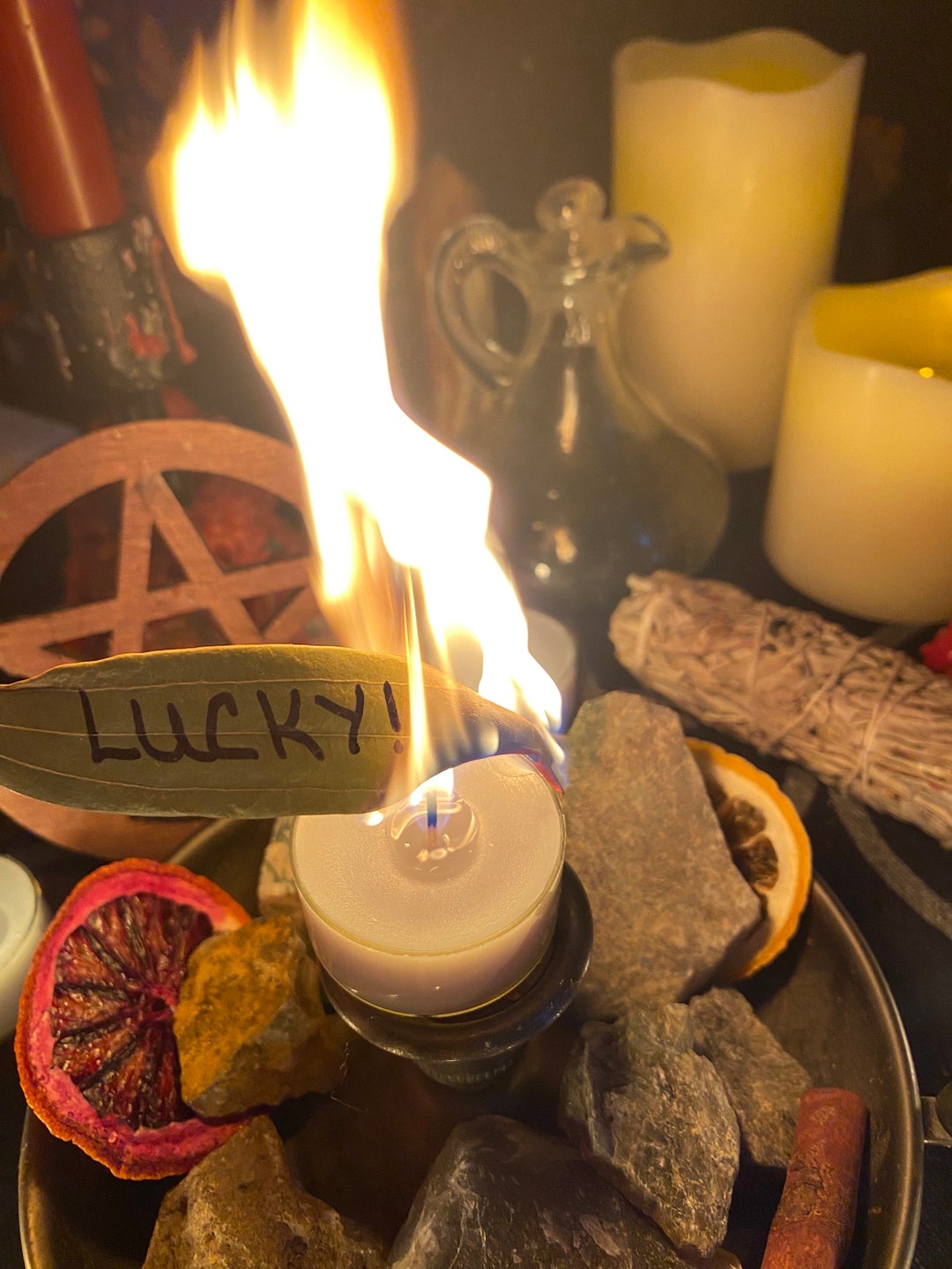 Attract Good Luck Spell, Ritual Burning for Positive Energy, Success ...