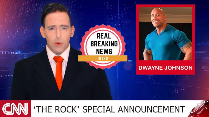 The Rock Happy Birthday Card Video Greeting - Etsy