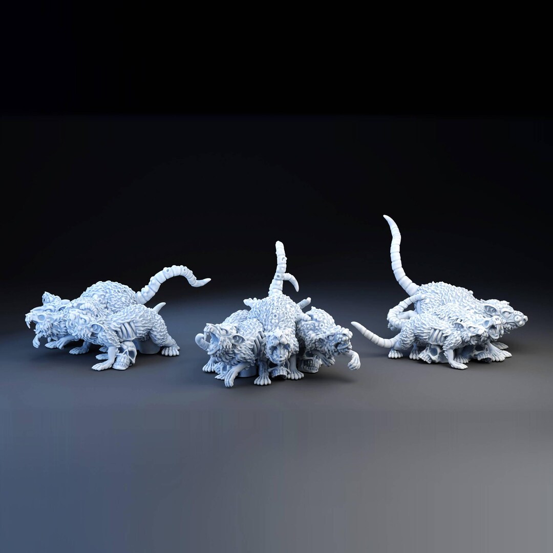 Pox Rodent Pack X3 Models ratmen Resin Warfare Ravenous Hordes - Etsy