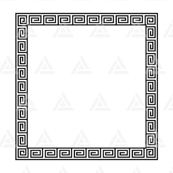 Greek Key Invitation - Etsy