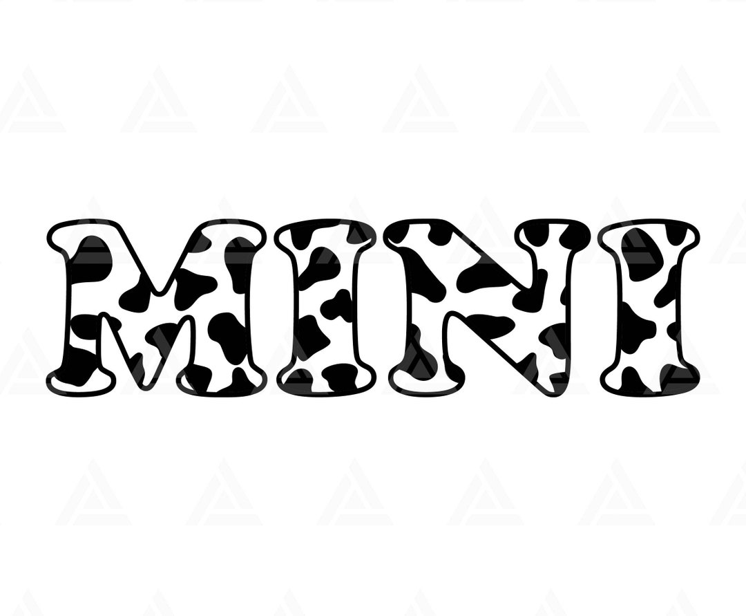 Cow Mini Svg, Cow Print Svg, Momlife Svg, Mommy and Mini, Mother's Day ...
