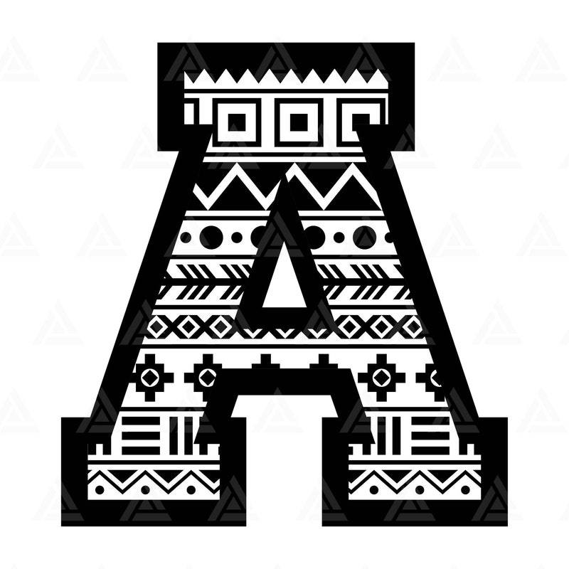 Aztec Letters - Etsy