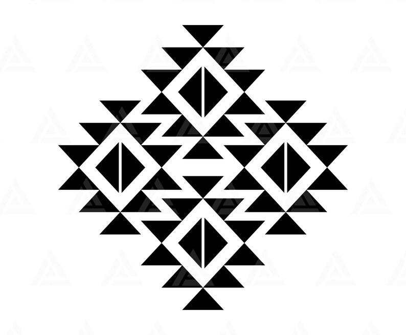 Aztec Svg Southwest Pattern Tribal Svg Boho Tribal Pattern | Etsy