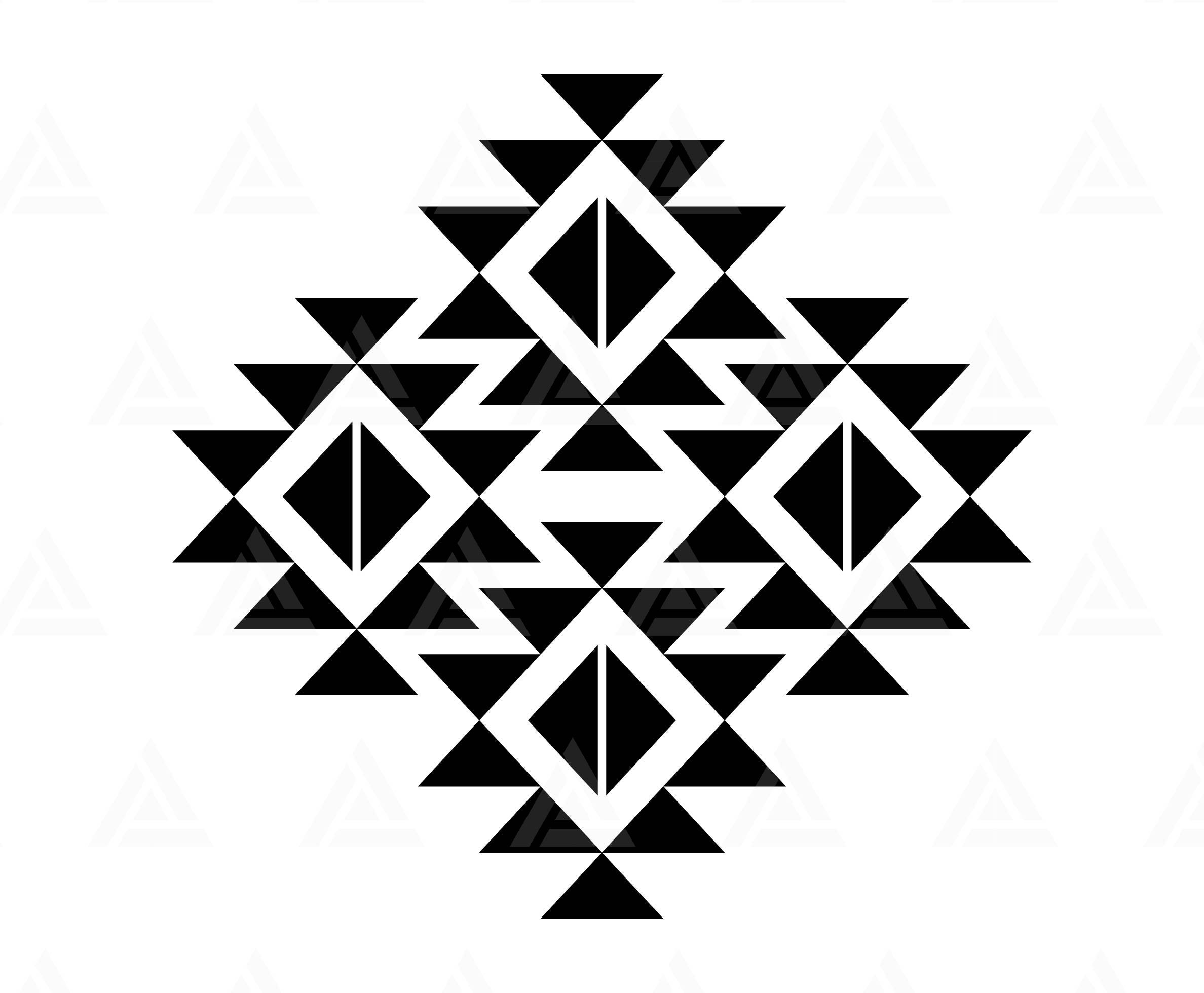 Digital Prints Seamless Pattern Svg Tribal Cut File Southwest Svg AZTEC ...