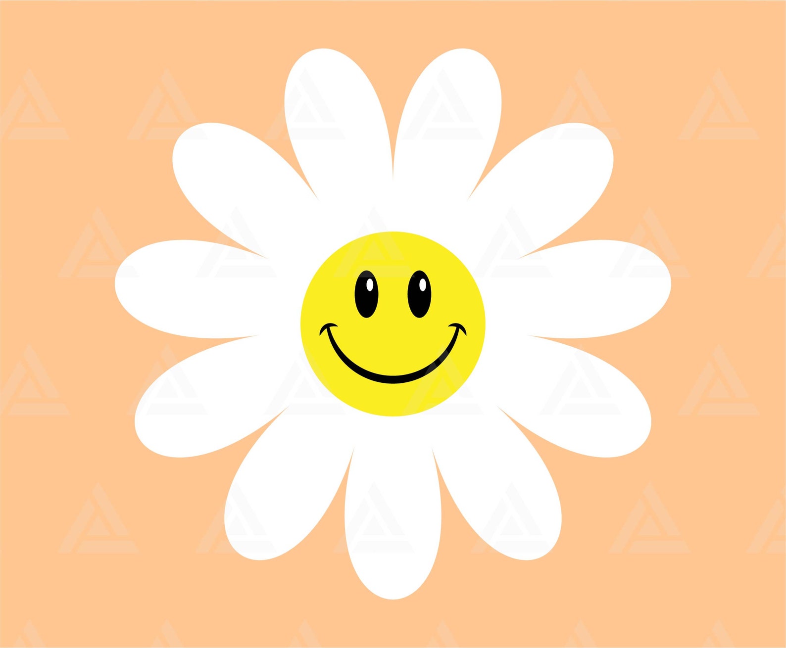 Daisy Svg Happy Face Svg Smile Face Svg Smiling Daisy Svg - Etsy