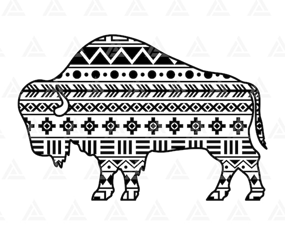 Aztec Buffalo Svg Tribal Pattern Svg Boho Aztec Pattern - Etsy