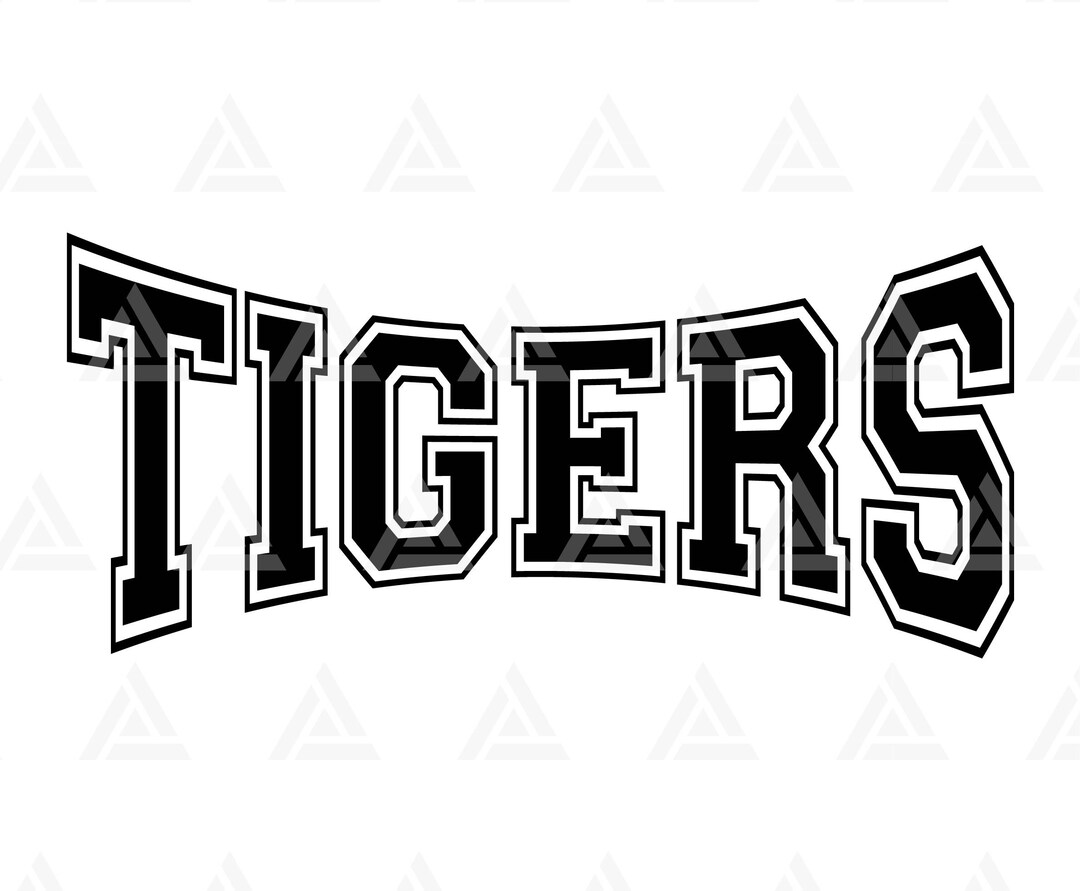 Tigers Svg, Go Tigers Team Svg, Run Tigers Svg, College Jersey Font ...