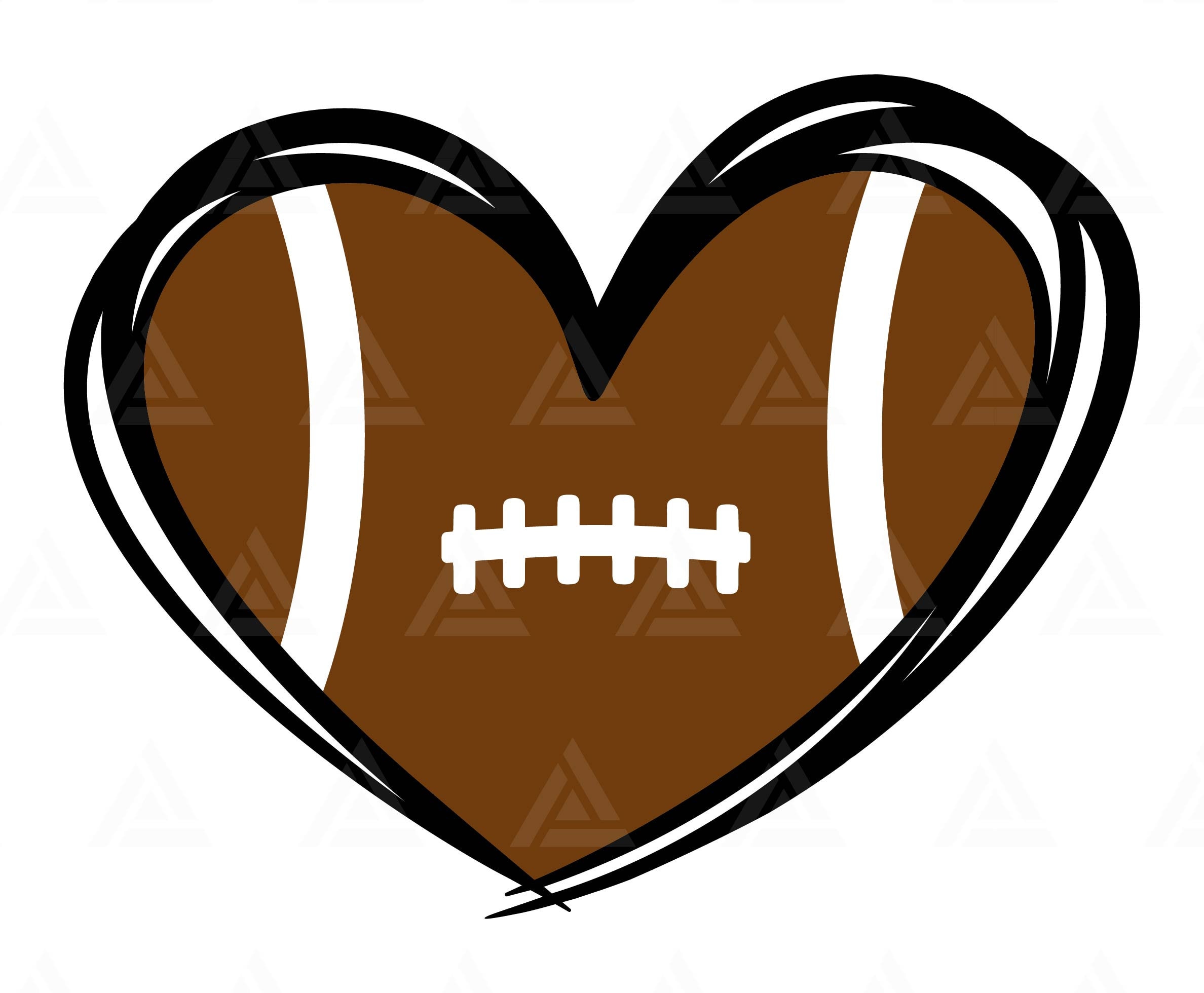 Football Heart Svg, Football Kid T Shirt, Football Mom, Hand Drawn ...