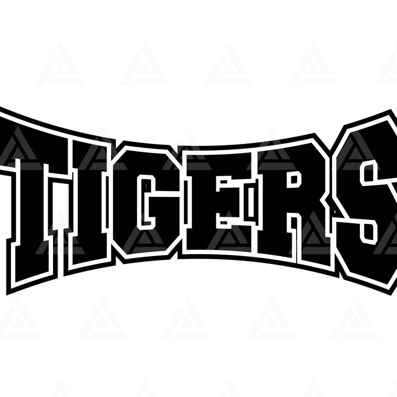 Tiger Font Svg - Etsy