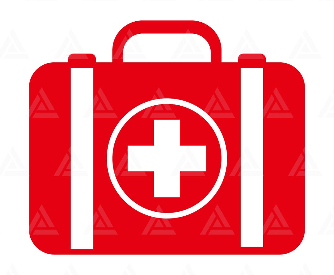 First Aid Kit Svg, First Aid Bag Png, Emergency, Medicine Bag. Cut File ...