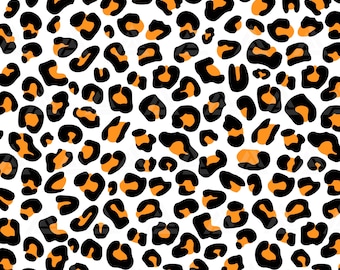 Orange Cheetah Print