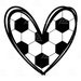 Soccer Heart Svg, Soccer Pattern, Hexagon Pattern Svg, Football Svg ...