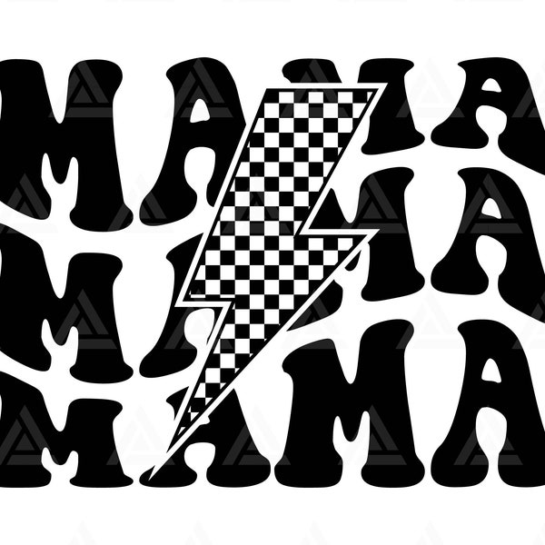 Mama and Dada Lightning Svg - Etsy