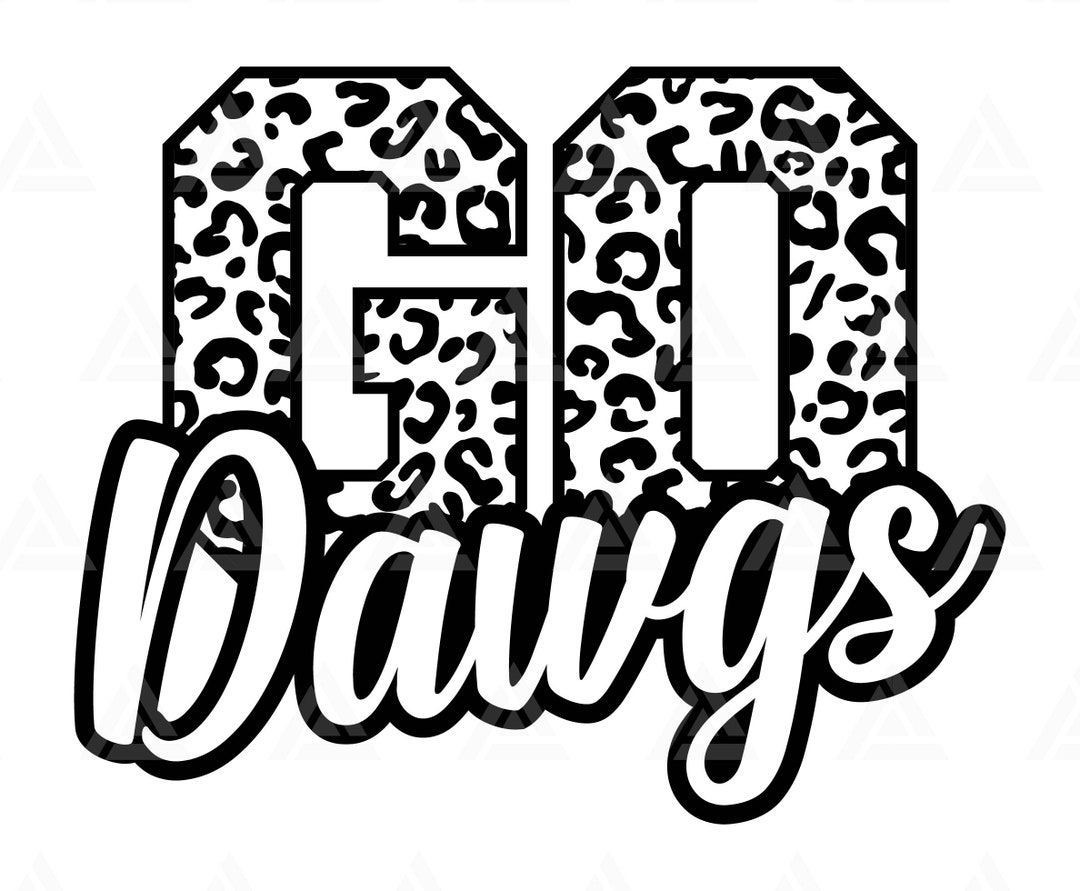 Go Dawgs Leopard Svg, Go Dawgs Football Svg, Run Dawgs Svg, Cheer Mom T ...