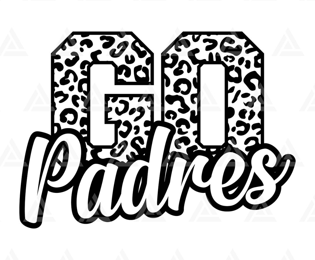 Go Padres Leopard Svg, Go Padres Football Svg, Run Padres Svg, Cheer ...