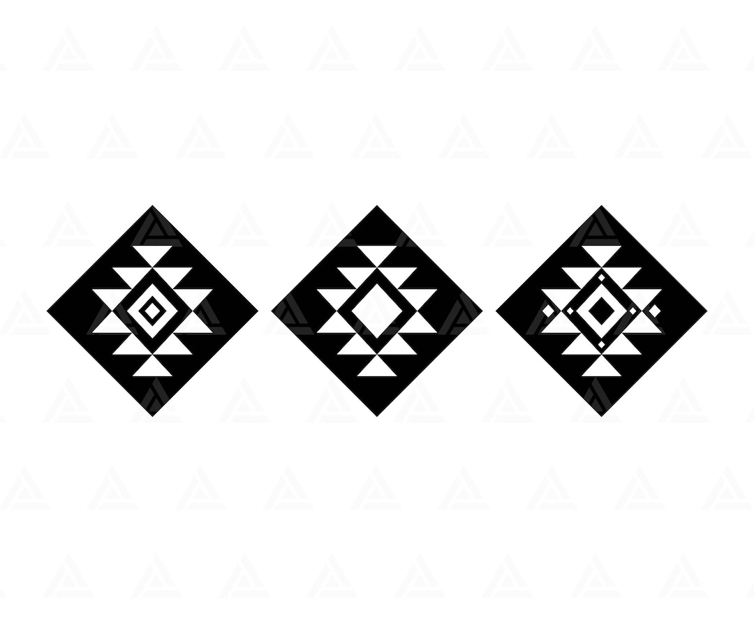 Aztec Motif Svg, Tribal Pattern Svg, Ethnic Aztec Pattern Bundle. Cut ...