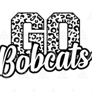 Go Bobcats Leopard Svg, Go Bobcats Football Svg, Run Bobcats Svg, Cheer ...