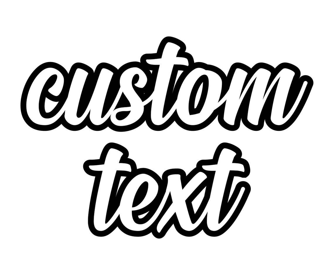 Custom Script Text Svg Custom Team Name Svg Personalized - Etsy
