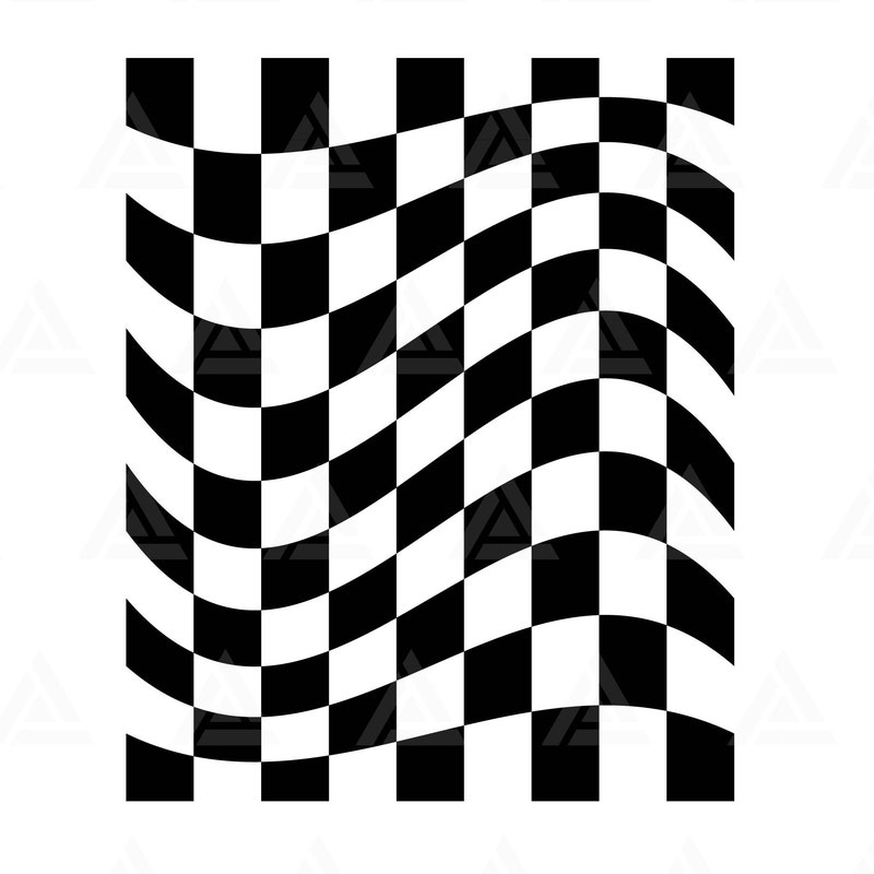 Warped Checker Pattern - Etsy