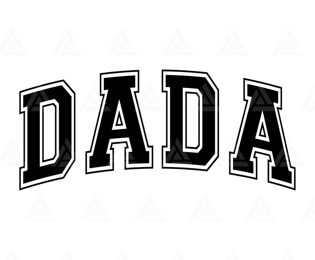 Dada Svg, Dada Varsity Png, Dad Life, Daddy, Father Shirt, Jersey Font ...