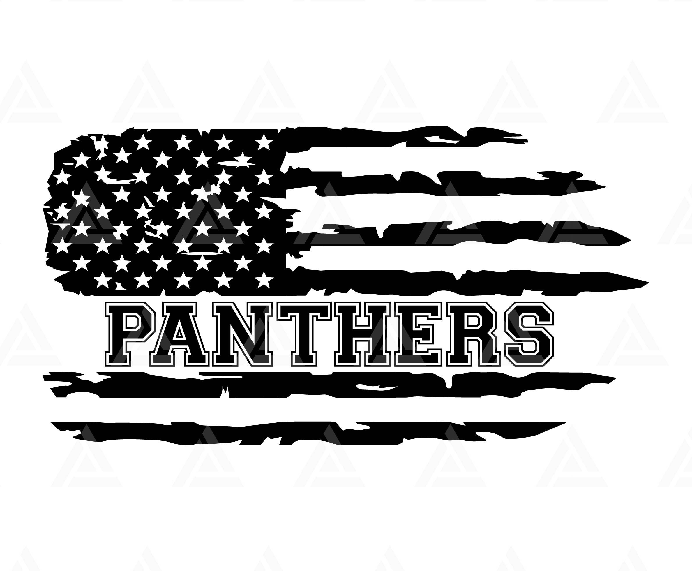 Panthers Svg, American Flag Svg, Go Team Panthers Svg, Football ...