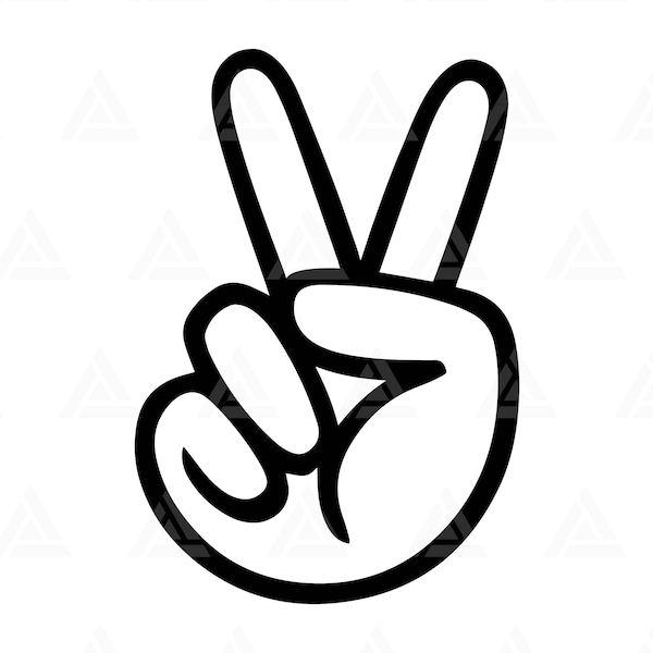 Peace Sign Svg - Etsy
