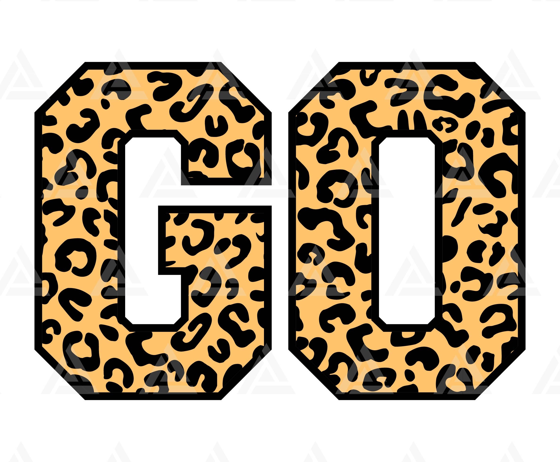 Go Leopard Svg Go Word Svg Cheerleader Mom Svg Go Cheetah - Etsy