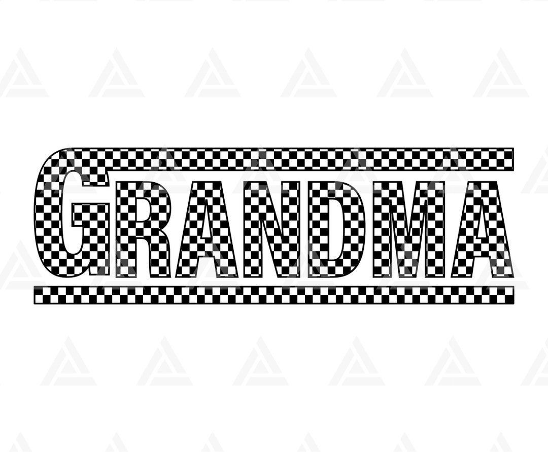 Checkered Grandma Svg, Grandma Png, Racing Grandma T-shirt Design ...